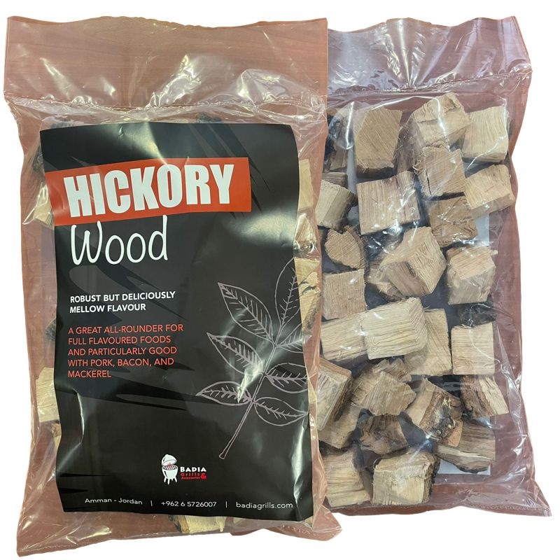 Badia Grill & Accessories » Wood Chunks Hickory Flavor 1KG