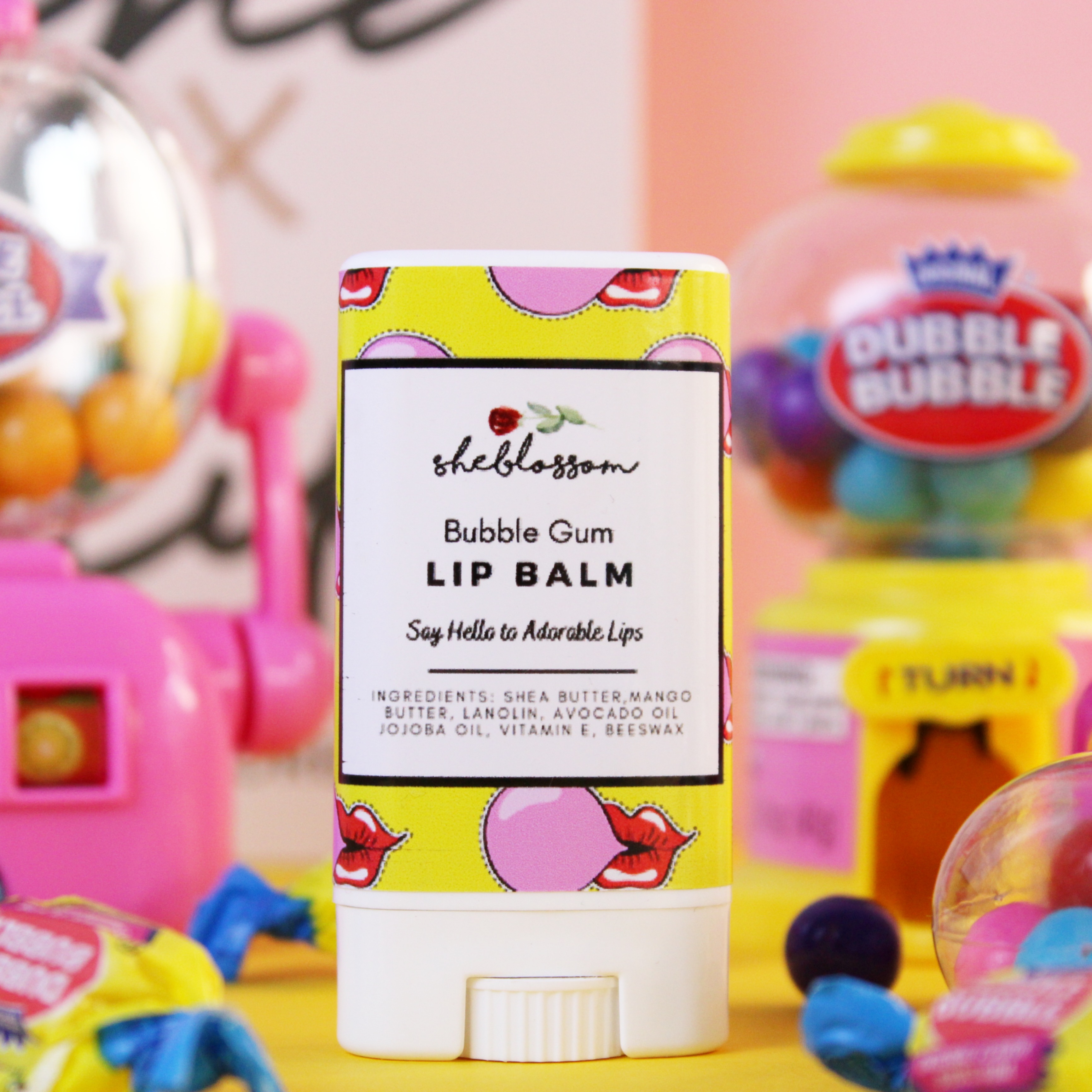 She Blossom Beauty » Bubble Gum Lip Balm