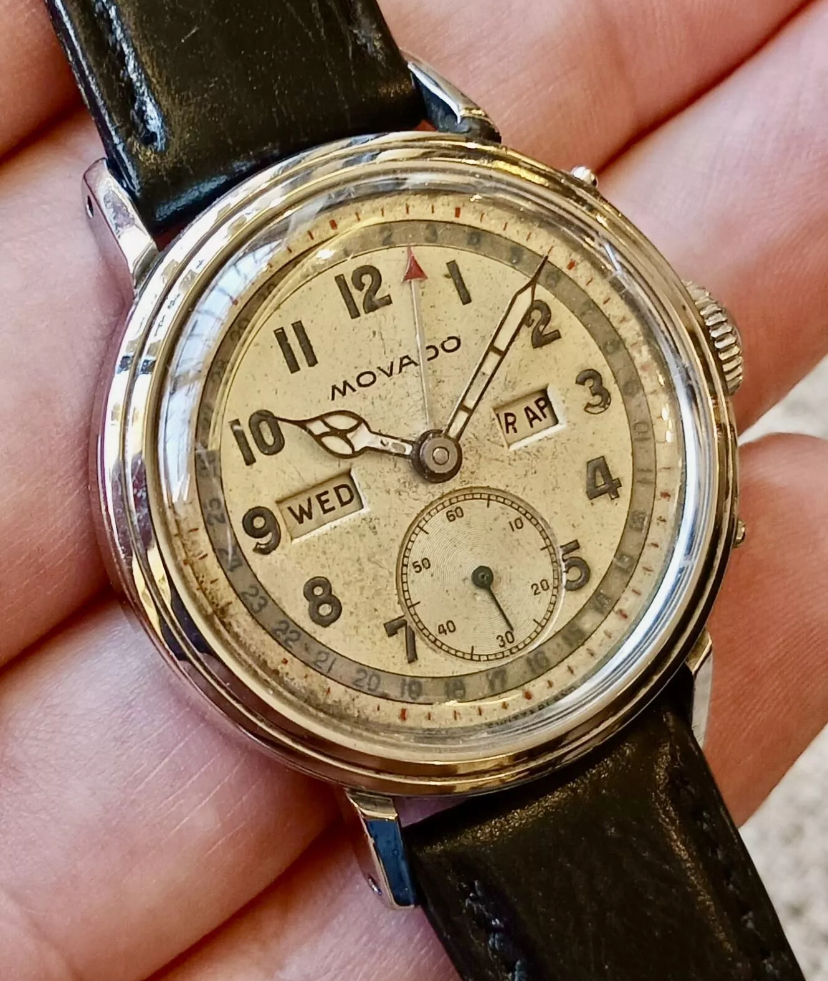 OudProf عود-بروف » ساعة قديمة نادرة - حقبة الحرب العالمية - موڤادو إنتاج الأربعينات