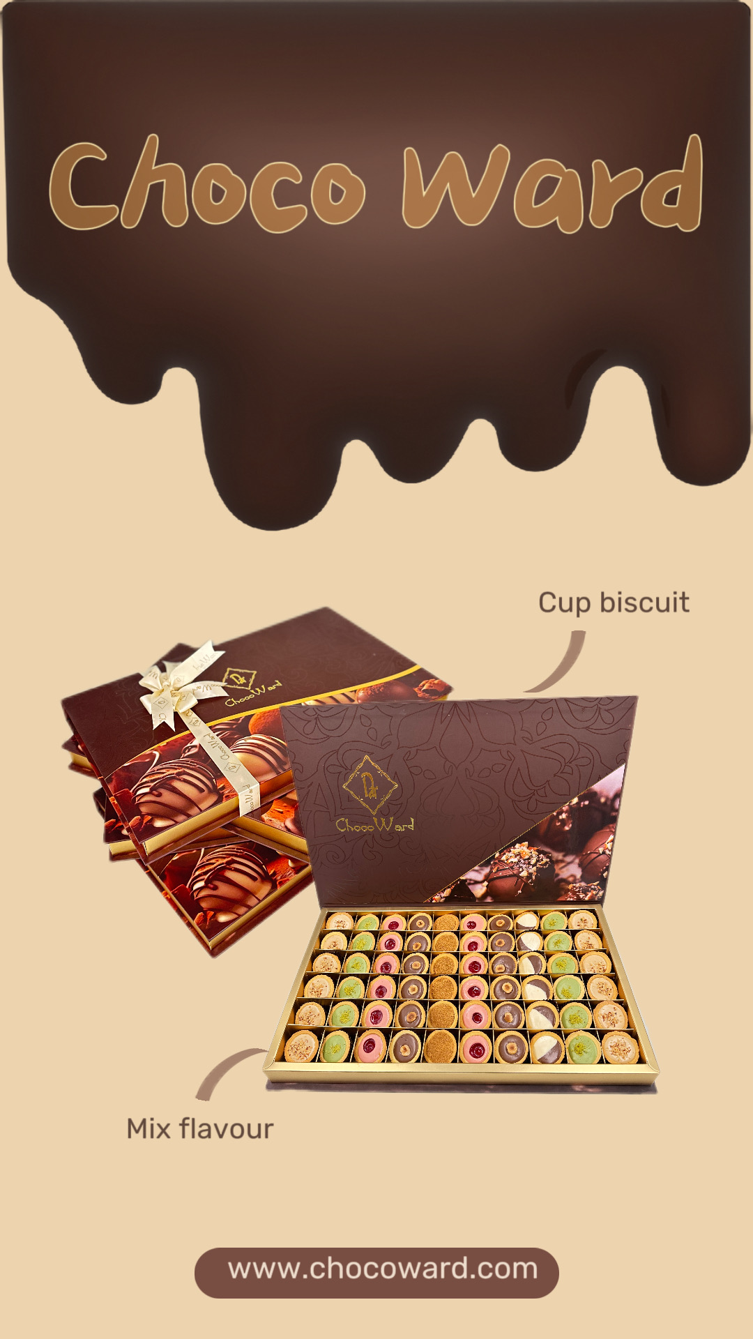 Choco Ward » Cookies Chocolate Cap 60 Pcs