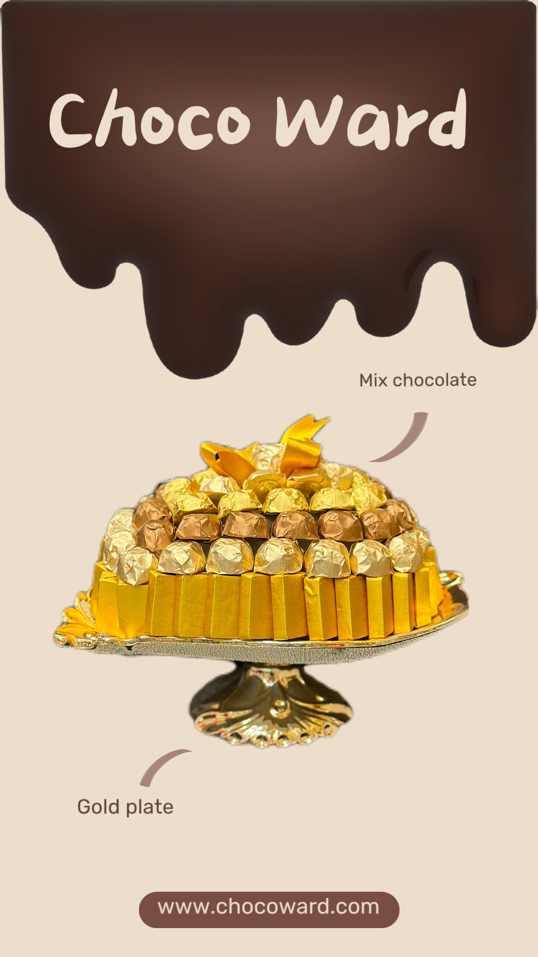 Choco Ward » CHOCOLATE WITH GOLD PLATE 1