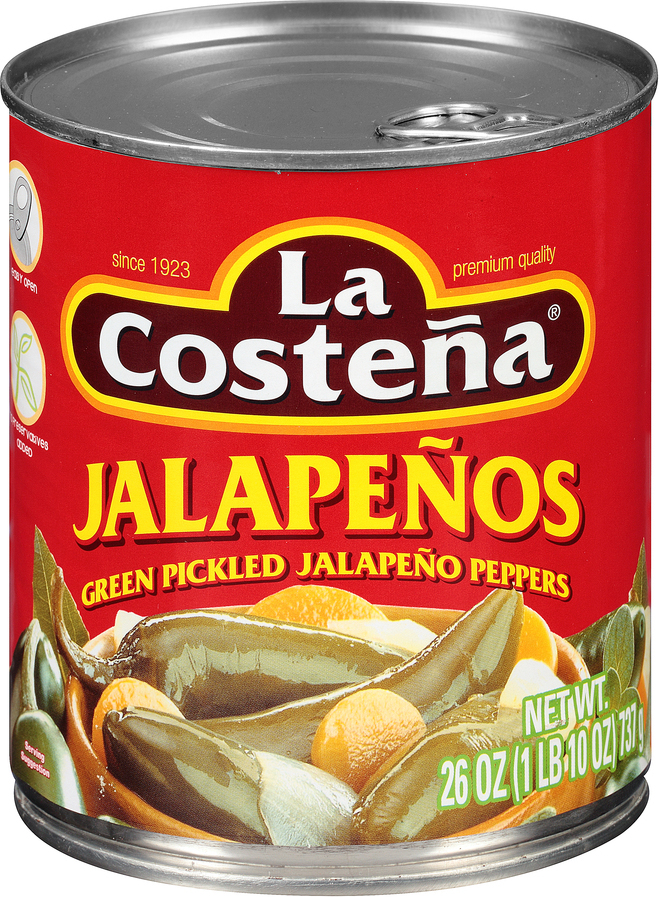 Choices » LA COSTENA PICKLED WHOLE JALAPENO PEPPERS 26 OZ